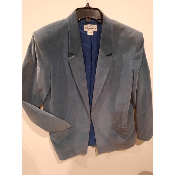 Liz Allen | Jackets & Coats | Vintage Liz Allen Blue Corduroy Suit ...